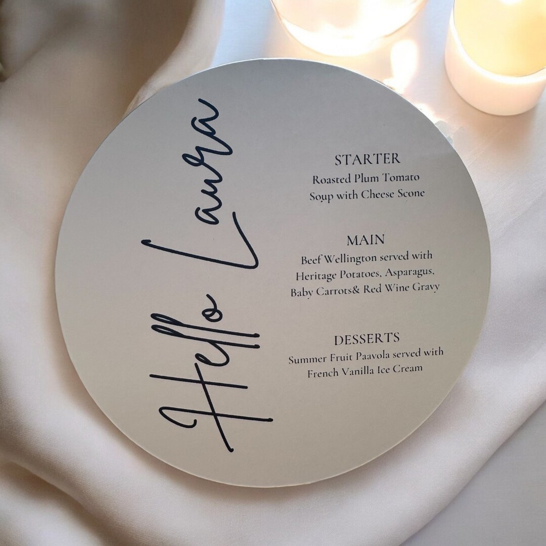 Wedding Menu Name Cards, Menu Cards, Wedding Name Cards, Wedding Place ...