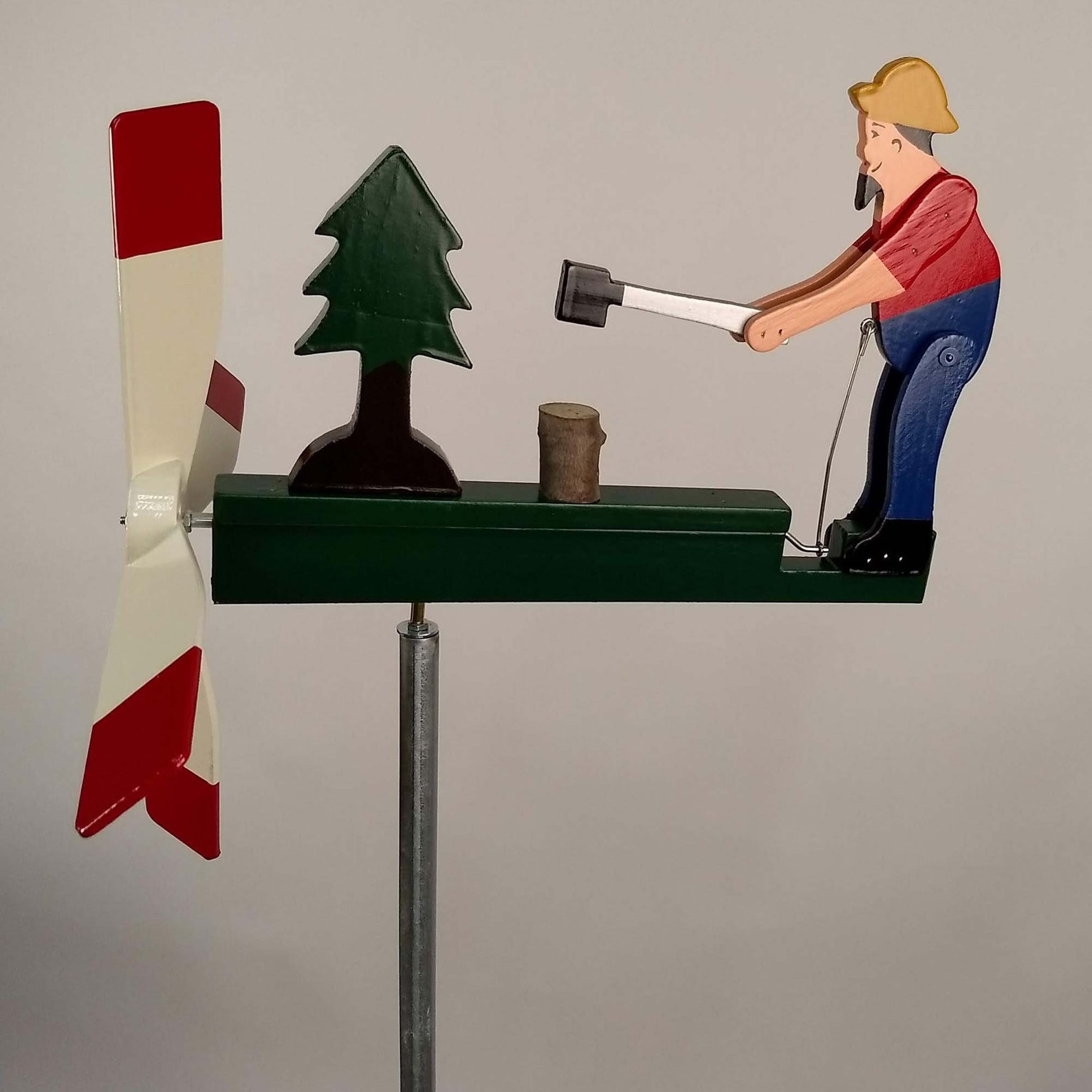 Man Chopping Wood Chopper Whirligig Handmade Made in USA - Etsy Canada