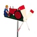 Red Tractor Whirligig Farmer Wind Spinner - Etsy