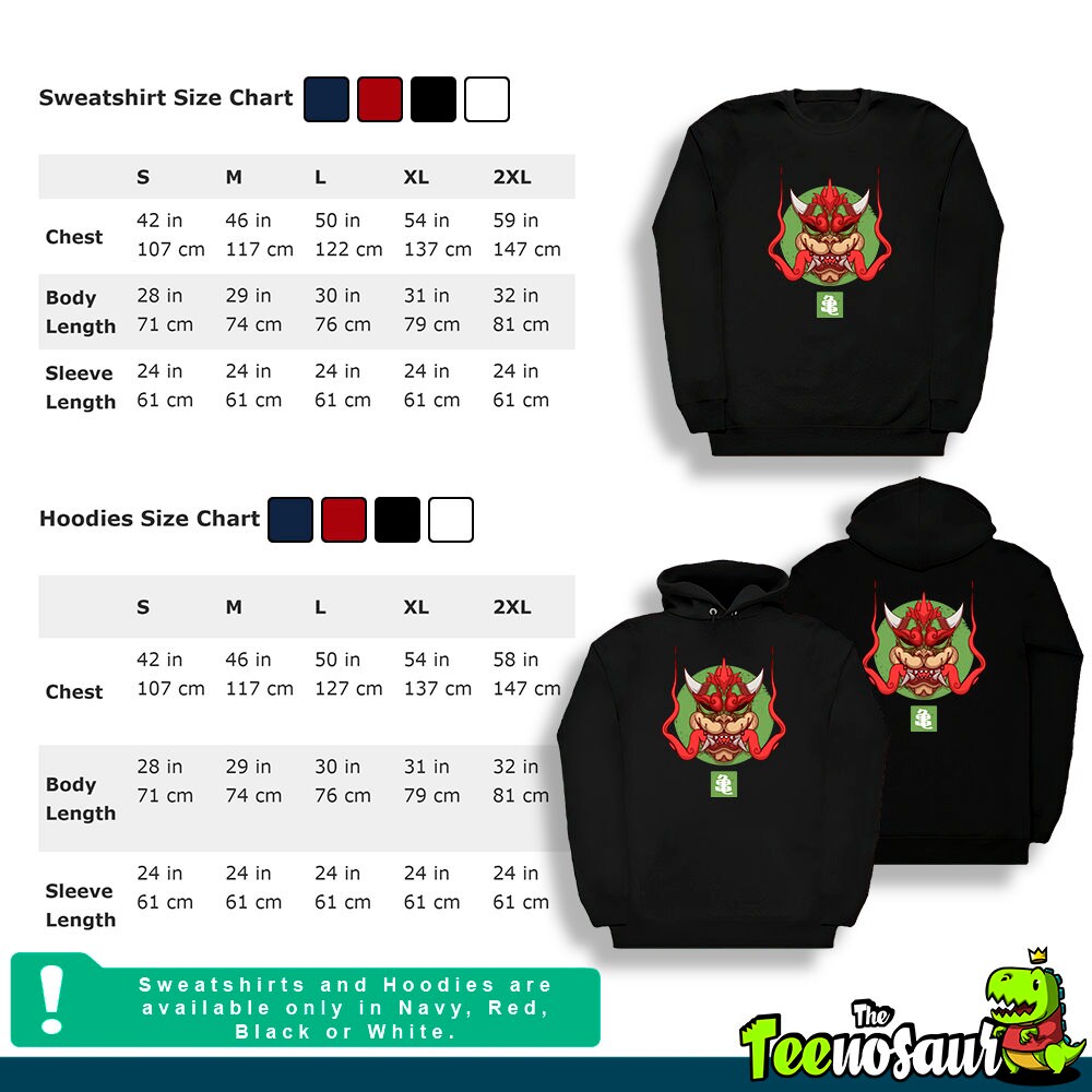 Oni Bowser // T-shirt / Mask / Kids T-shirt / Sweatshirt / Hoodie / Big ...