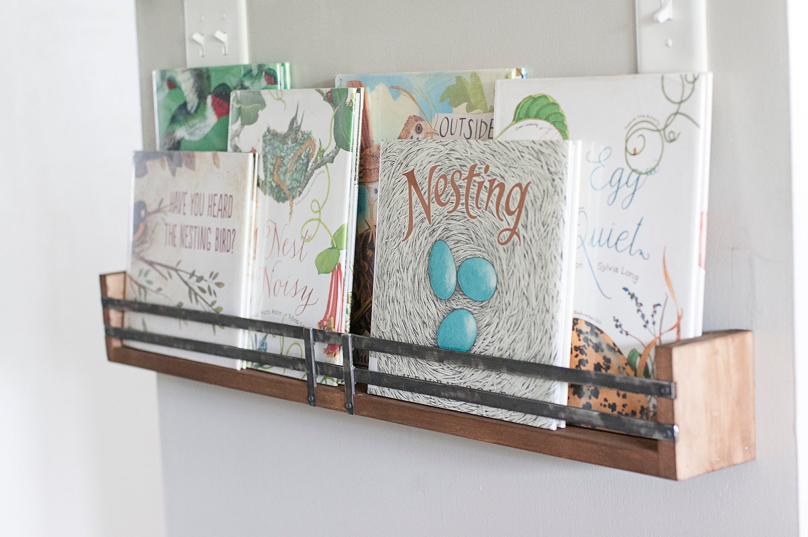 Book Display Shelf Cookbook Shelf Bookshelf Book Ledge | Etsy