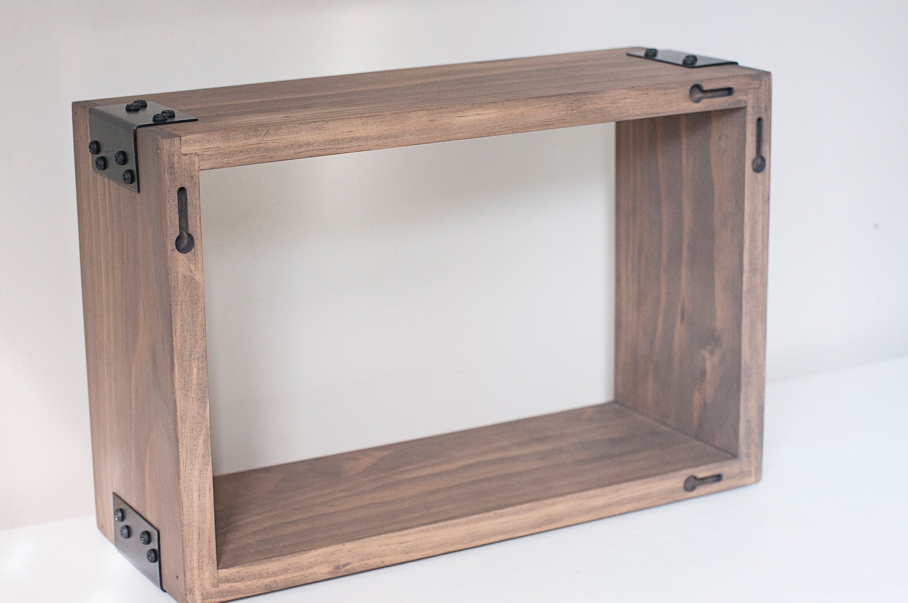 Rectangular Wood Floating Shelves Bathroom Shelf Storage Box | Etsy