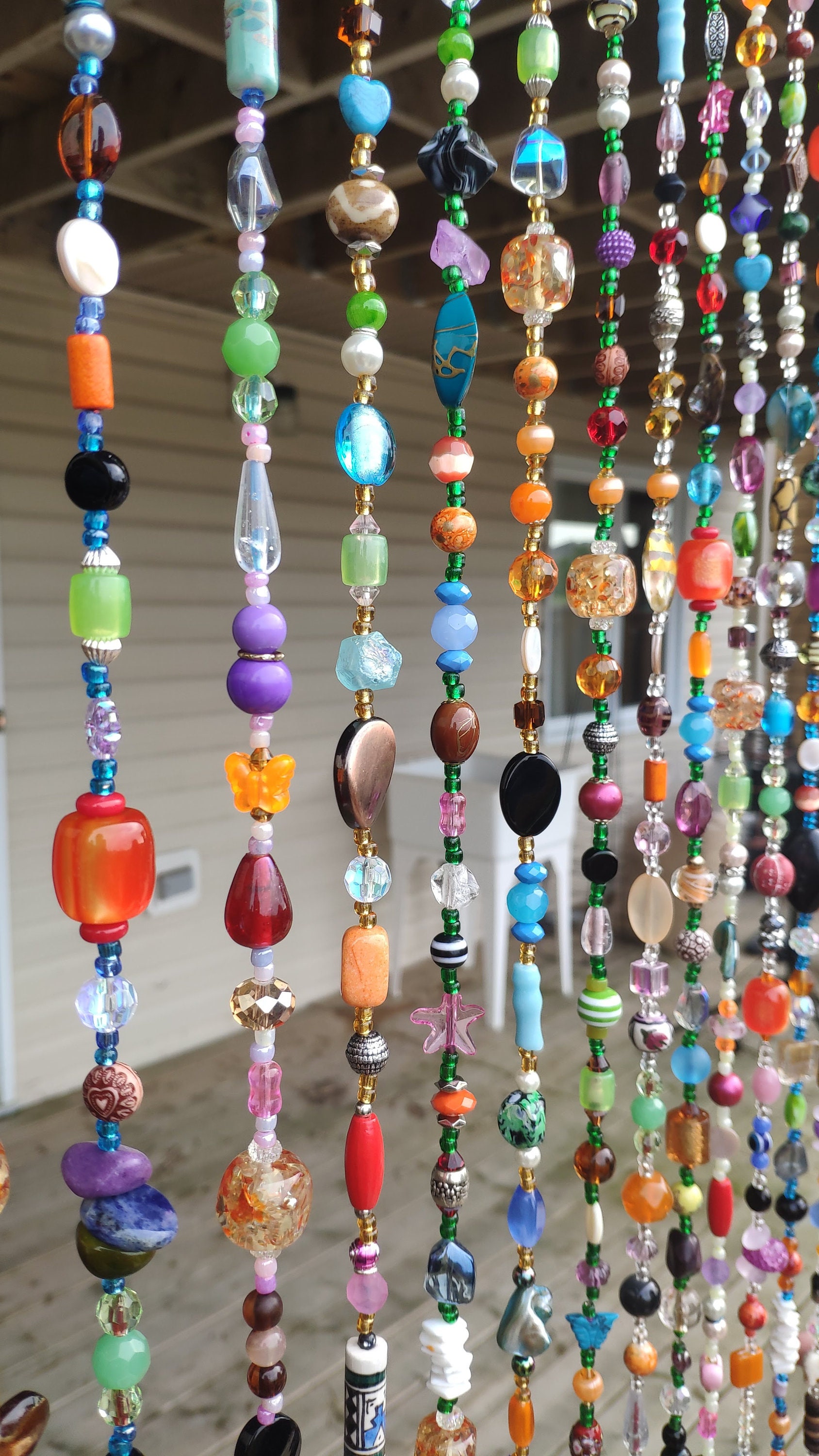 Custom Order 35 Strands X 21 Inches Crystal Curtains Suncatcher Wall ...