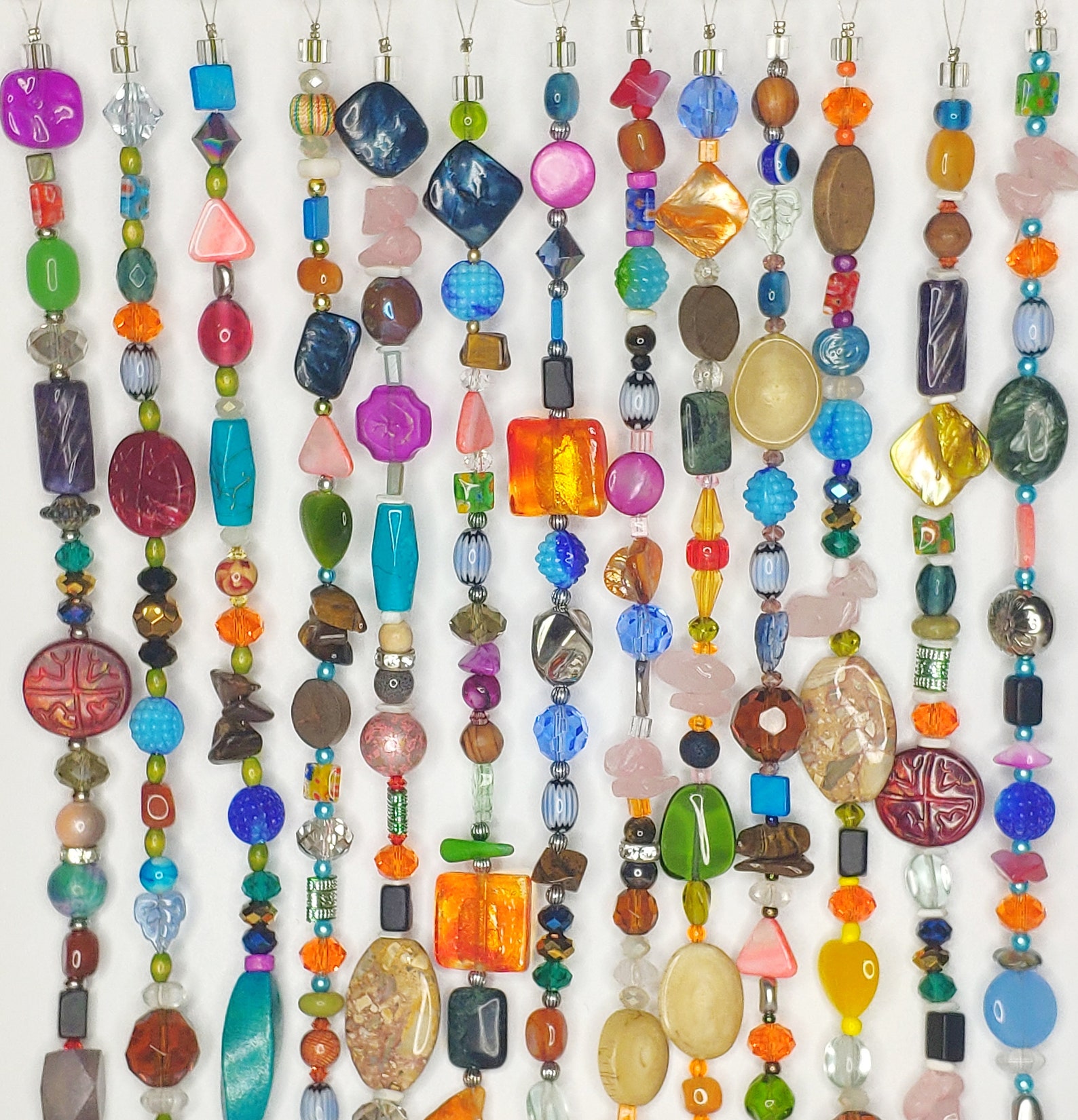 Crystal Curtains Suncatcher Wall Décor Beaded Curtain Yoga | Etsy