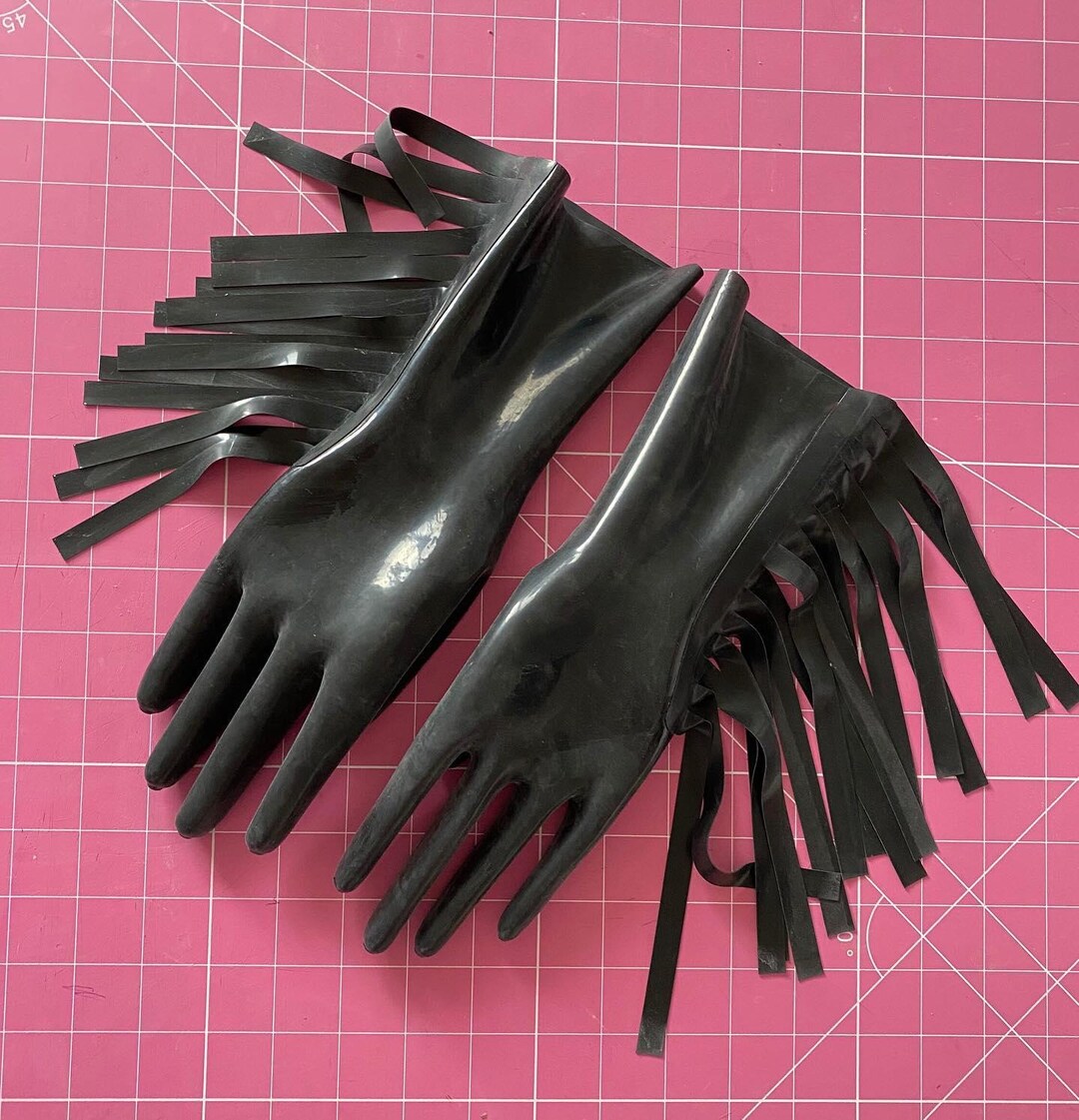 Yeehaw Cowboy!!! - Latex Wrist Length Gloves With Tassels - Etsy