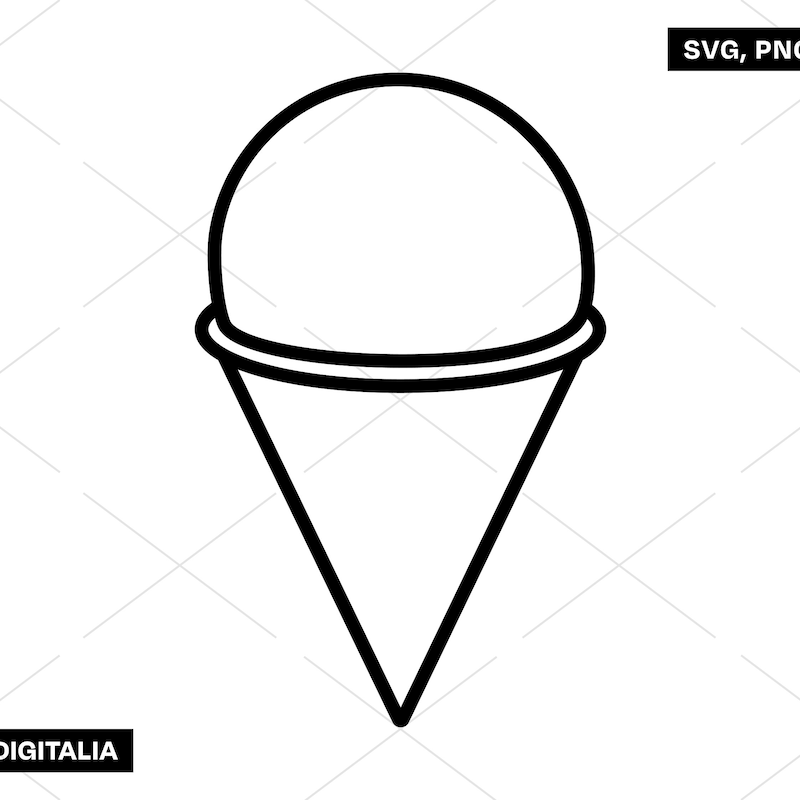 Snow Cone Drawing Png - Etsy