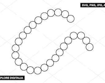 Pearl Necklace Svg Bundle Instant Digital Download - Etsy