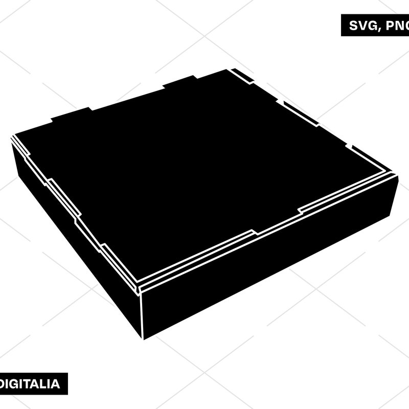 Pizza Box Cut File - Etsy
