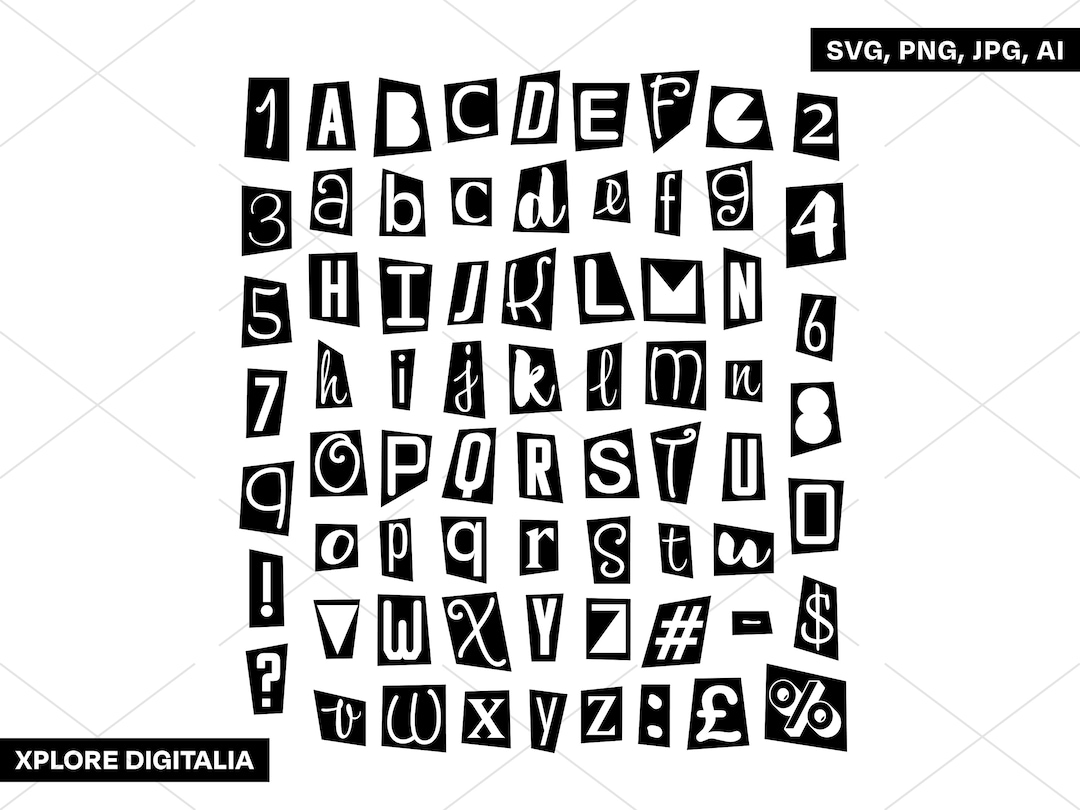 Burn Book Alphabet Vector Art, Letters, Instant Digital Download SVG ...