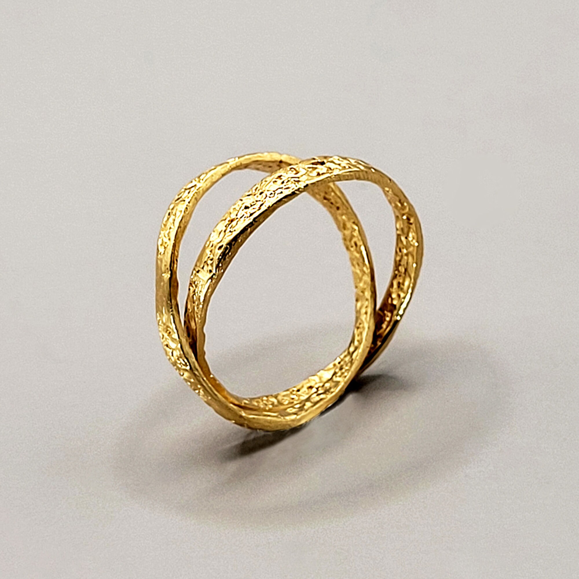 Mimi Double Ring Gold - Etsy