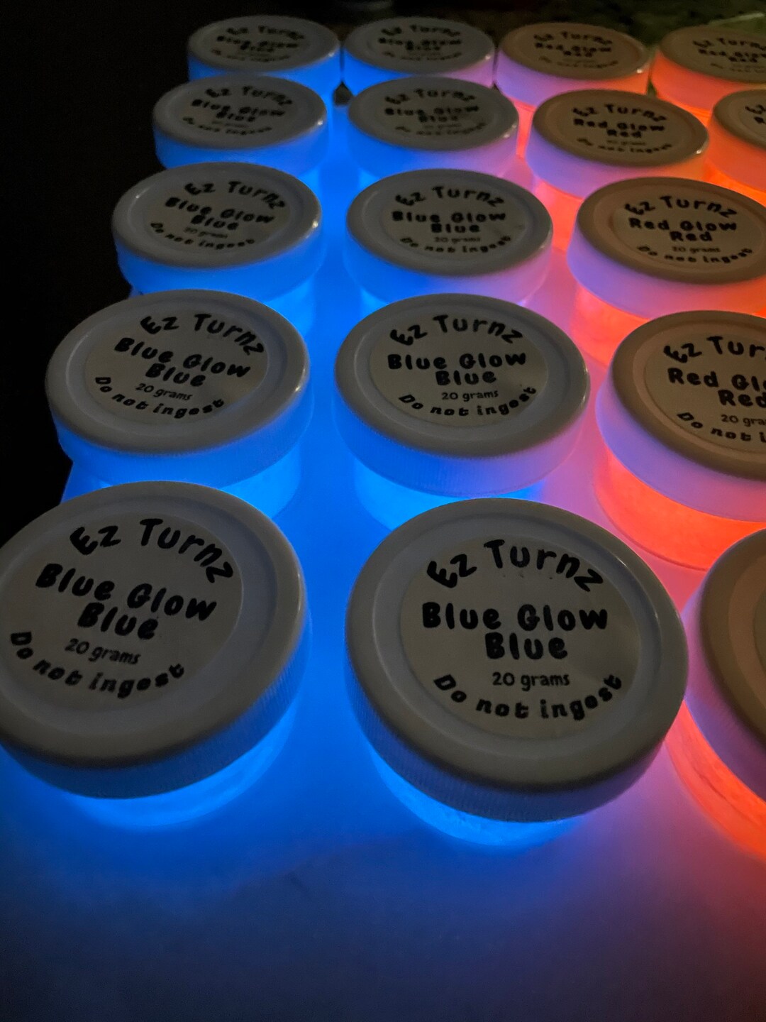 Blue Glow Blue Powder - Etsy