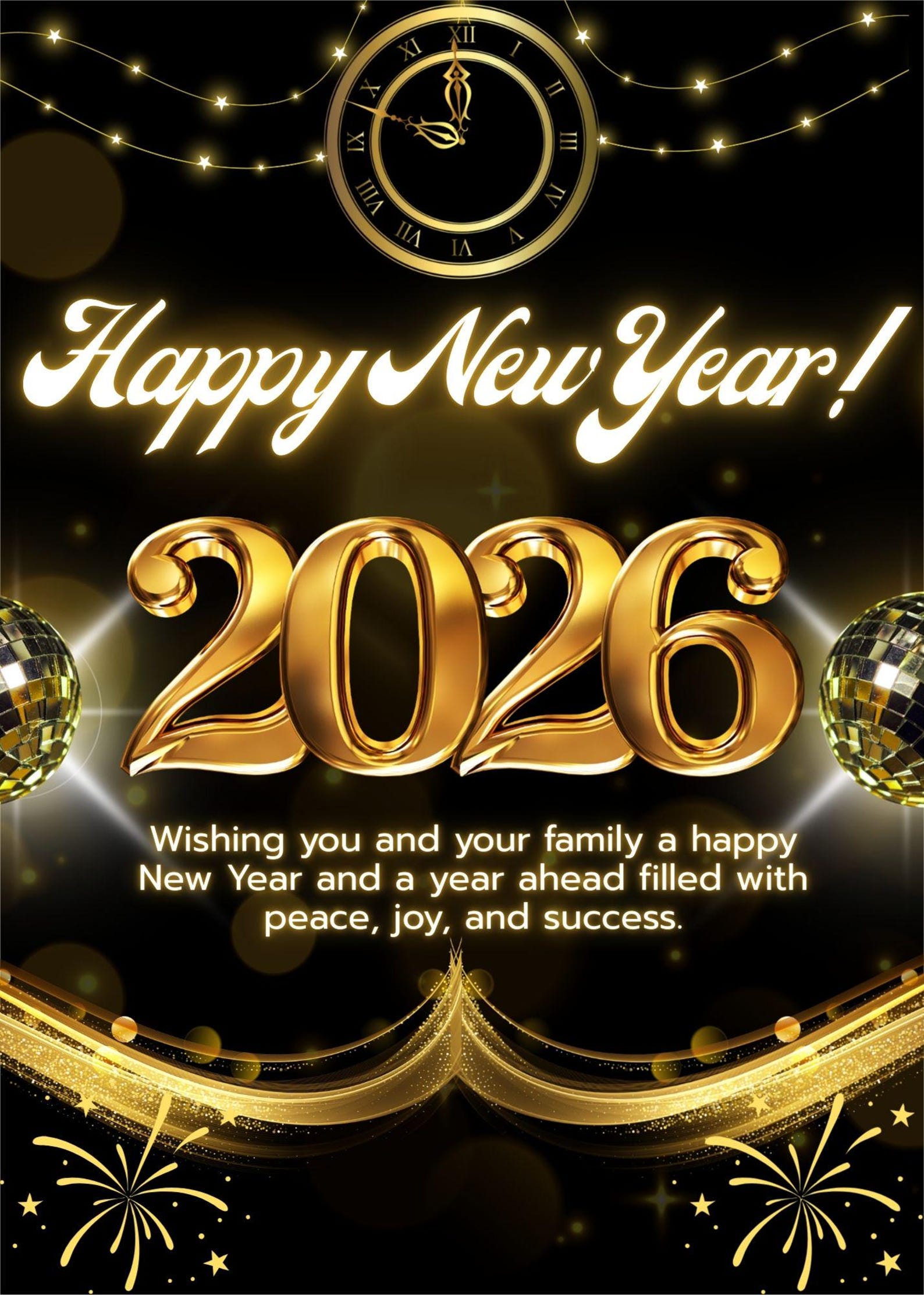 Set von 3 Neujahrskarten, Urlaub Karte Bundle, digitaler Download, 5 x ...