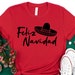 Feliz Navidad Sombrero T-shirt, Spanish Merry Christmas T-shirt, Feliz ...