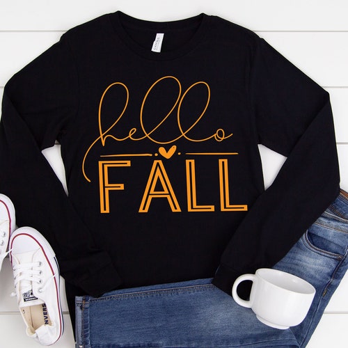 Fall Shirt Women Fall Long Sleeve Shirts Fall Pumpkin - Etsy
