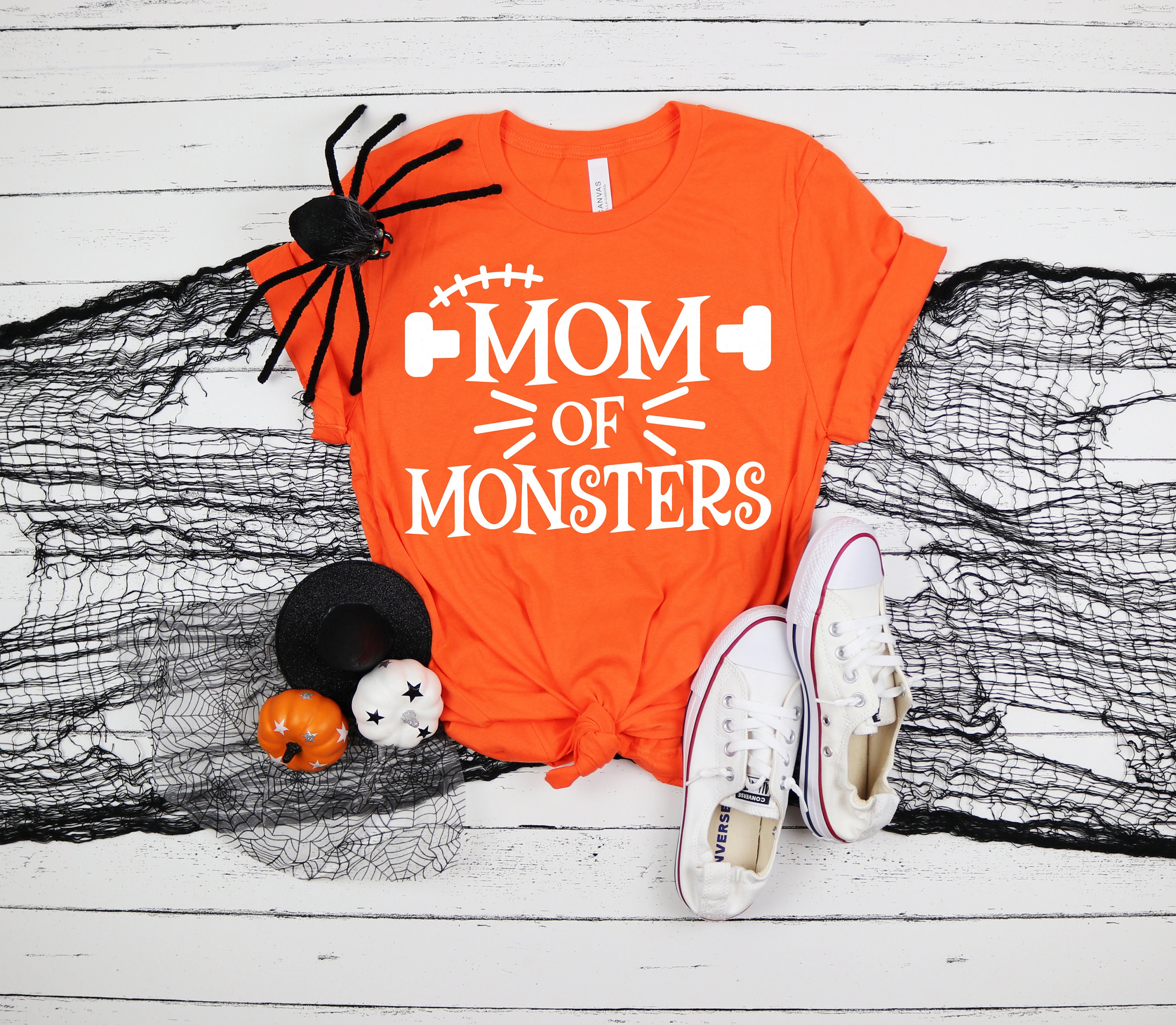 Mom Of Monsters Halloween Shirt Funny Halloween Shirts Witch Etsy