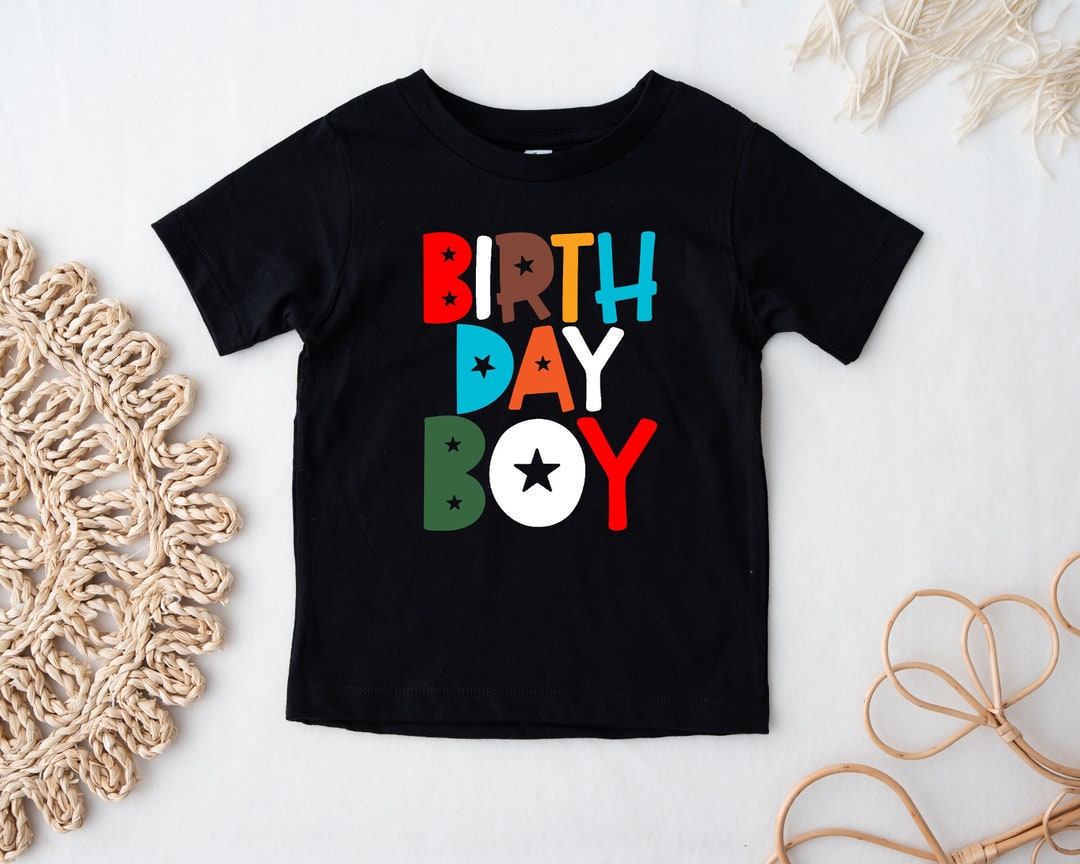 Colorful Birthday Boy Shirt, the Birthday Boy Shirt, Birthday Party Boy ...