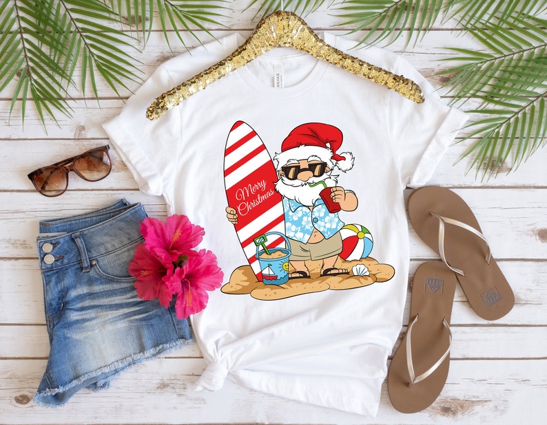 Christmas in July Shirt Santa Shirt Vacation Shirt Mid of - Etsy