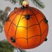 Glass Bauble With Spiders Free Blown Tree Decoration Halloween Handmade ...