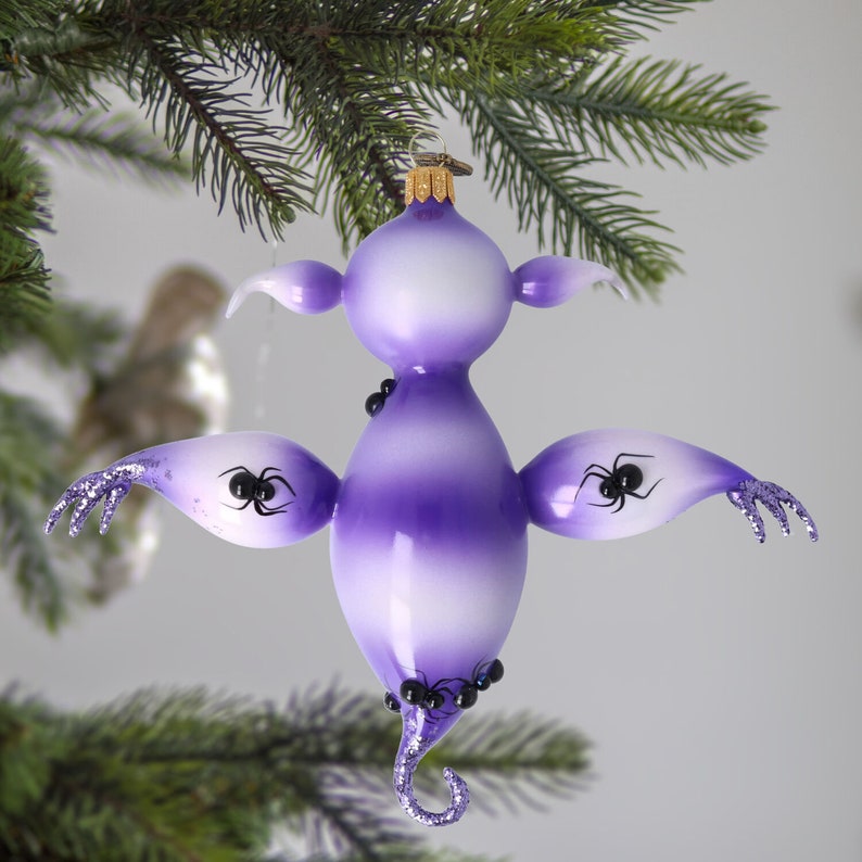 Glass Giant Bat Handmade Free Blown Halloween Decoration Glass - Etsy