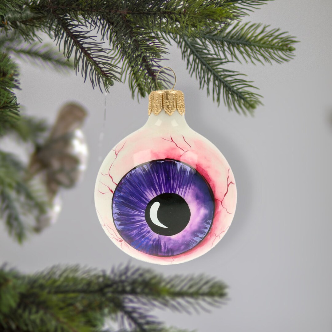 Glass Spooky Eyeball Free Blown Glass Halloween Decoration Handmade ...
