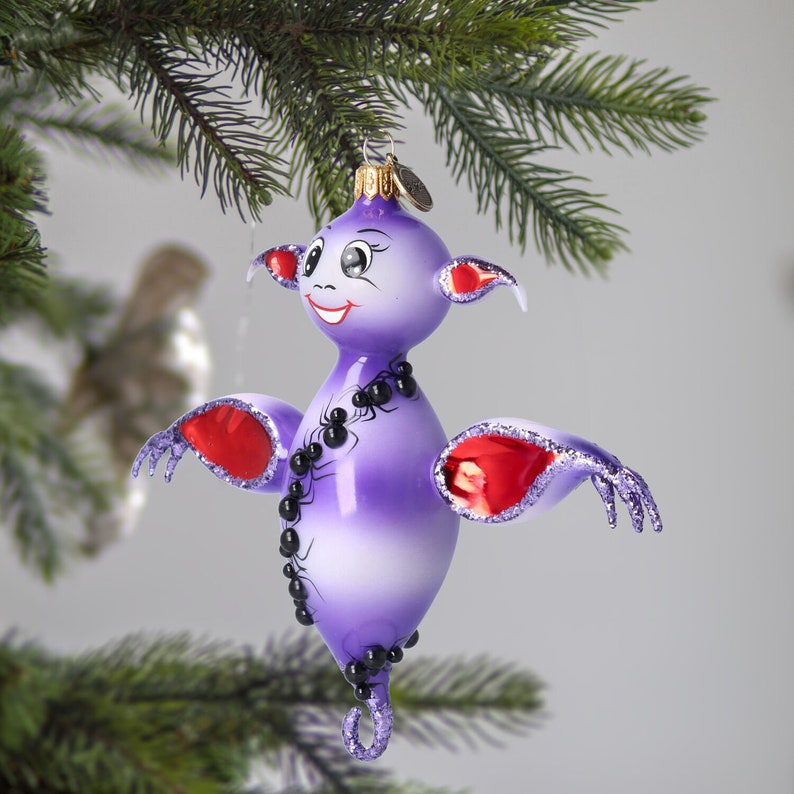 Glass Giant Bat Handmade Free Blown Halloween Decoration Glass - Etsy