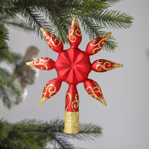 Blown Glass Star Tree Topper
