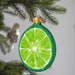 Glass Lime Slice Traditional Glass Ornament Green Lemon Lime Handmade ...