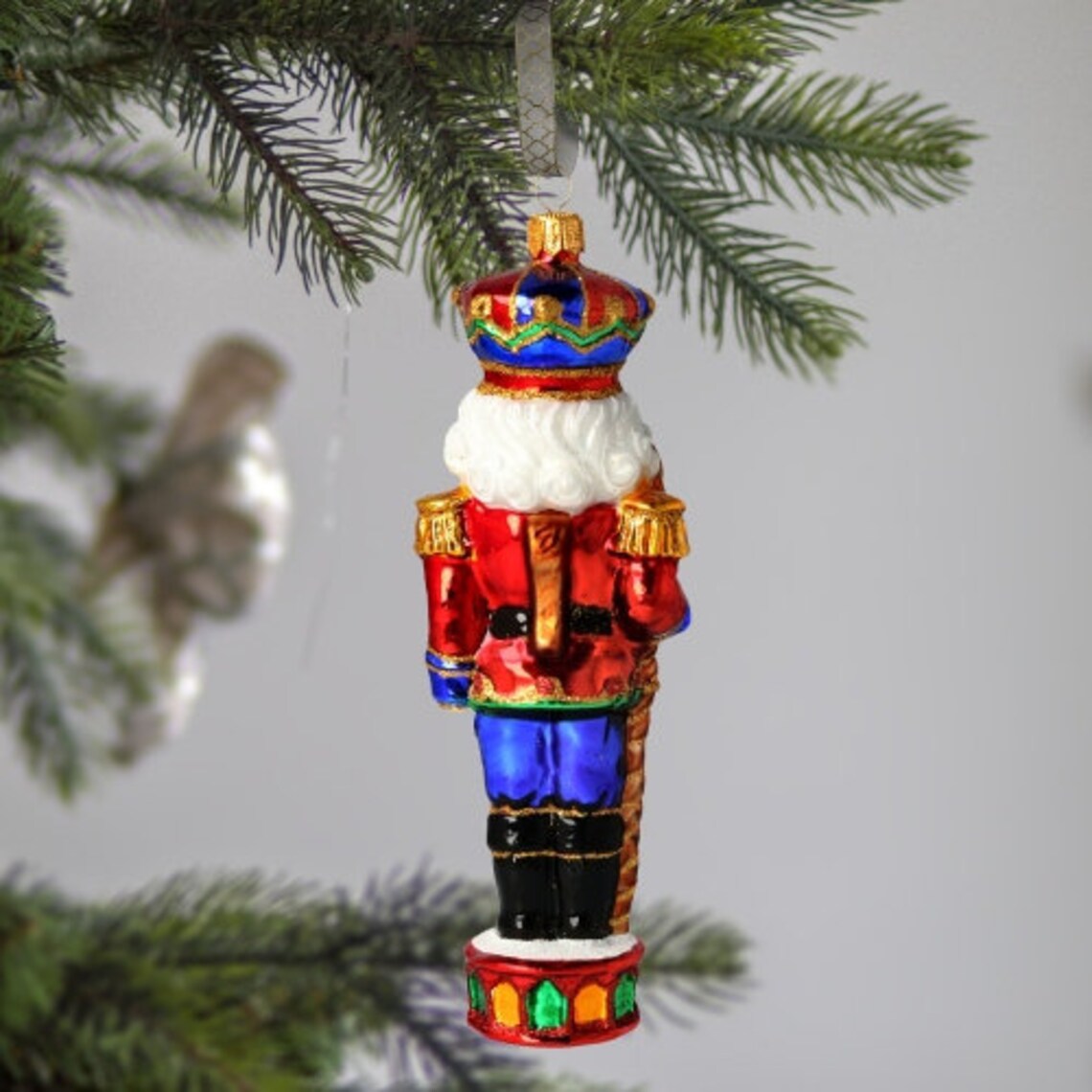 Glass Nutcracker Glass Ornament Traditional Handmade Ornament Holiday ...