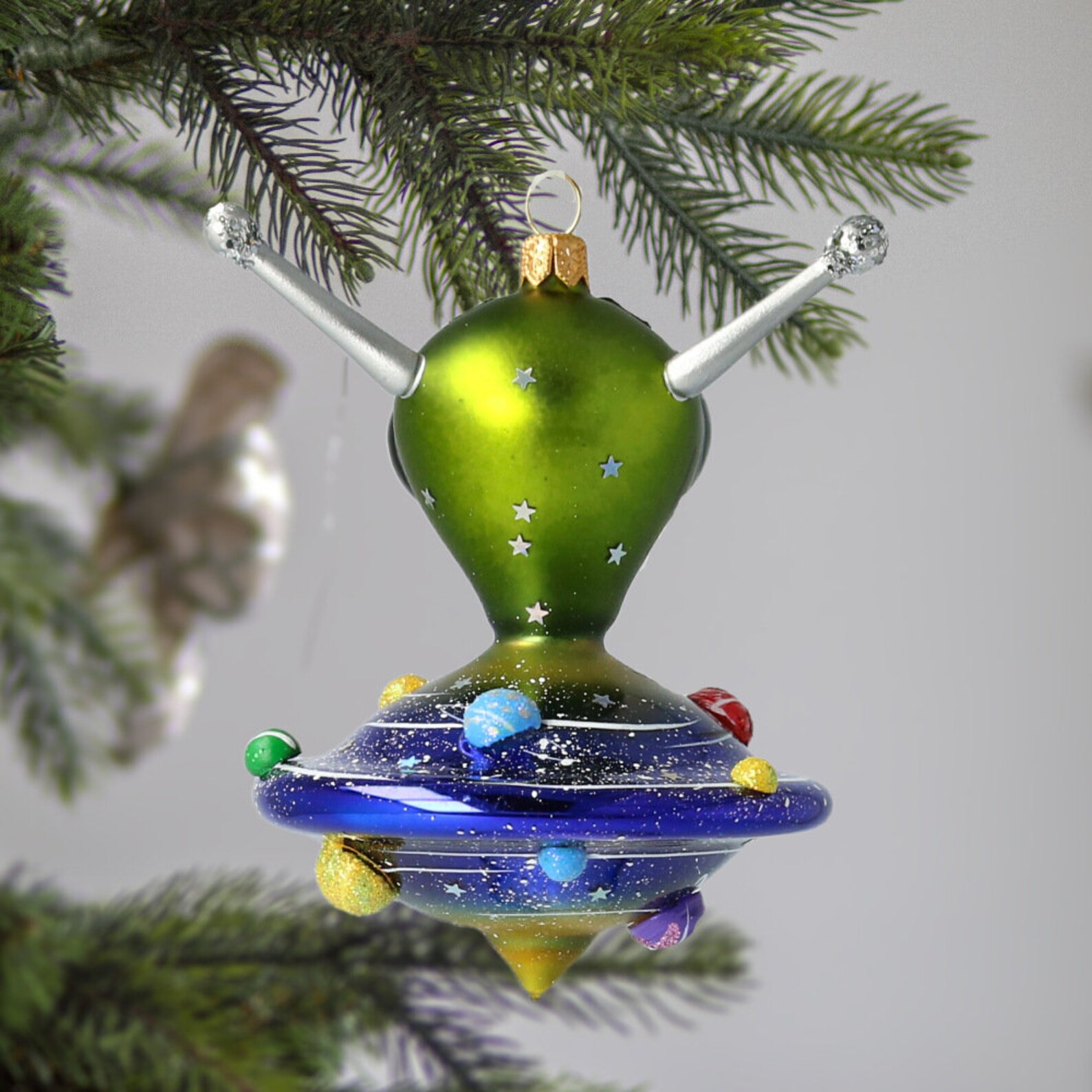 Glass Alien Handmade Free Blown Decoration Glass Christmas - Etsy