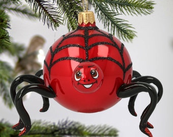 Glass Tarantula Spider Free Blown Christmas Tree Decoration | Etsy