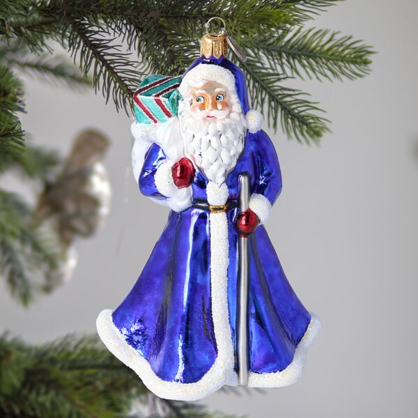 Big Navy Blue Ornaments - Etsy