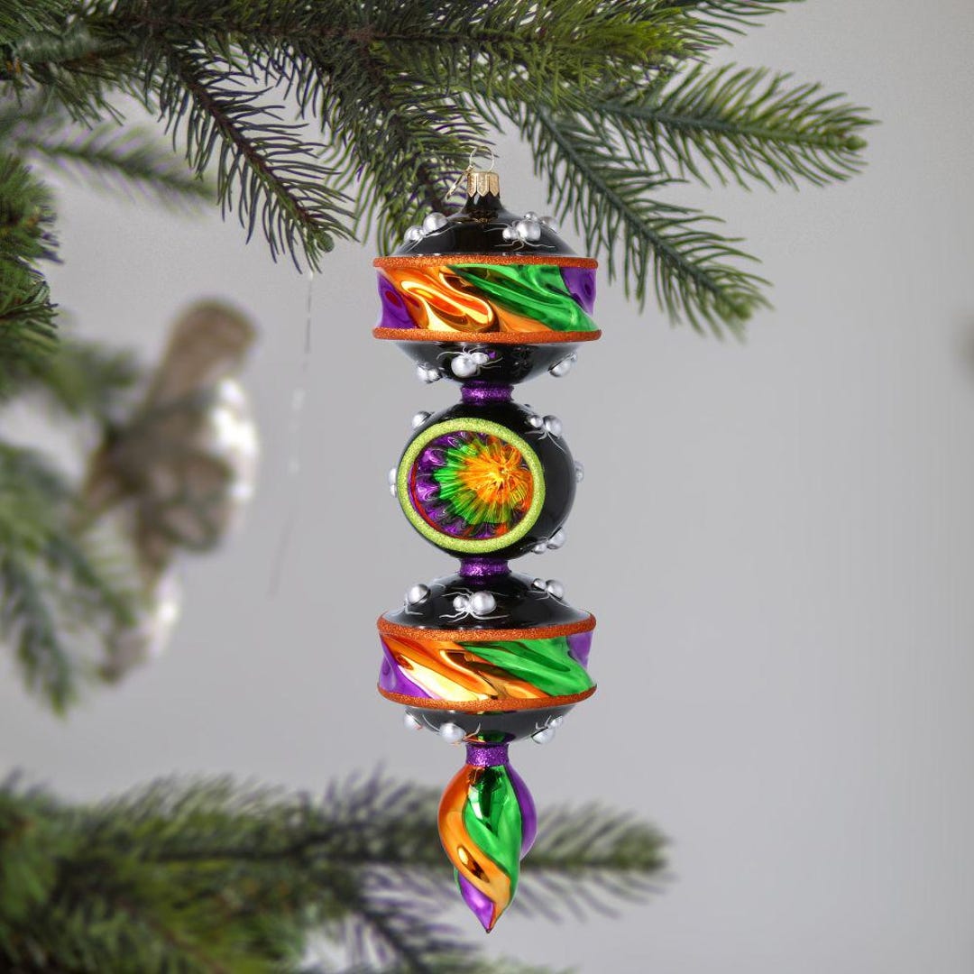 Glass Halloween Rainbow Drop With Reflector Handmade Reflector With ...