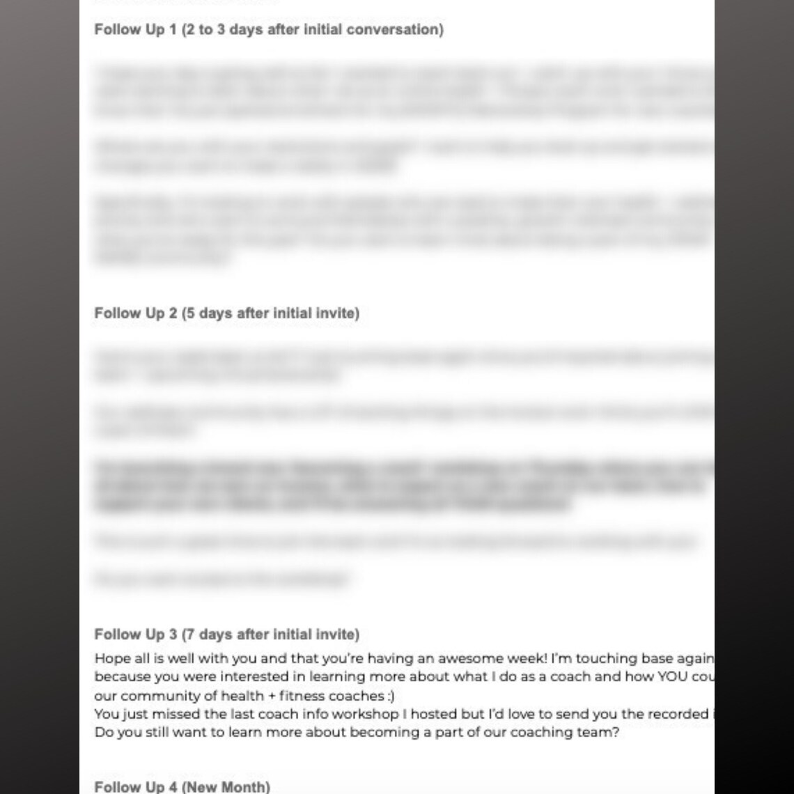 Prospect Follow up Email Templates | Done for You Emails | Health ...