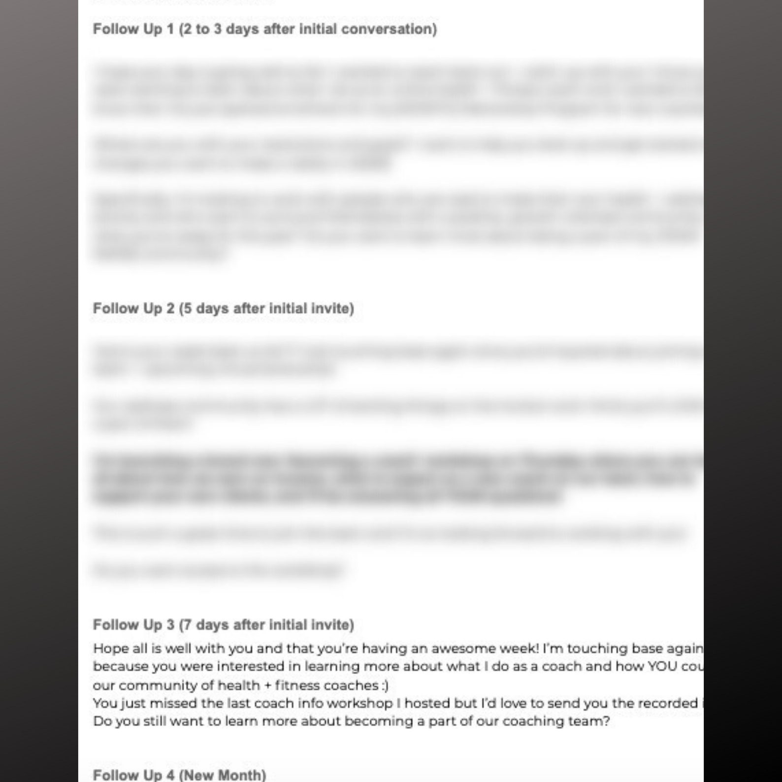 Prospect Follow up Email Templates | Done for You Emails | Health ...