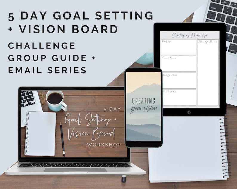 5 Day Goal Setting & Vision Board Challenge Group Guide | Email ...