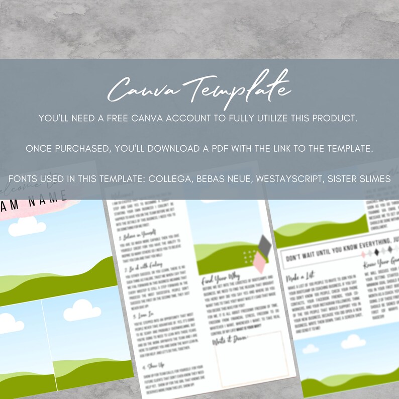 New Coach Welcome Package Canva Template - Etsy