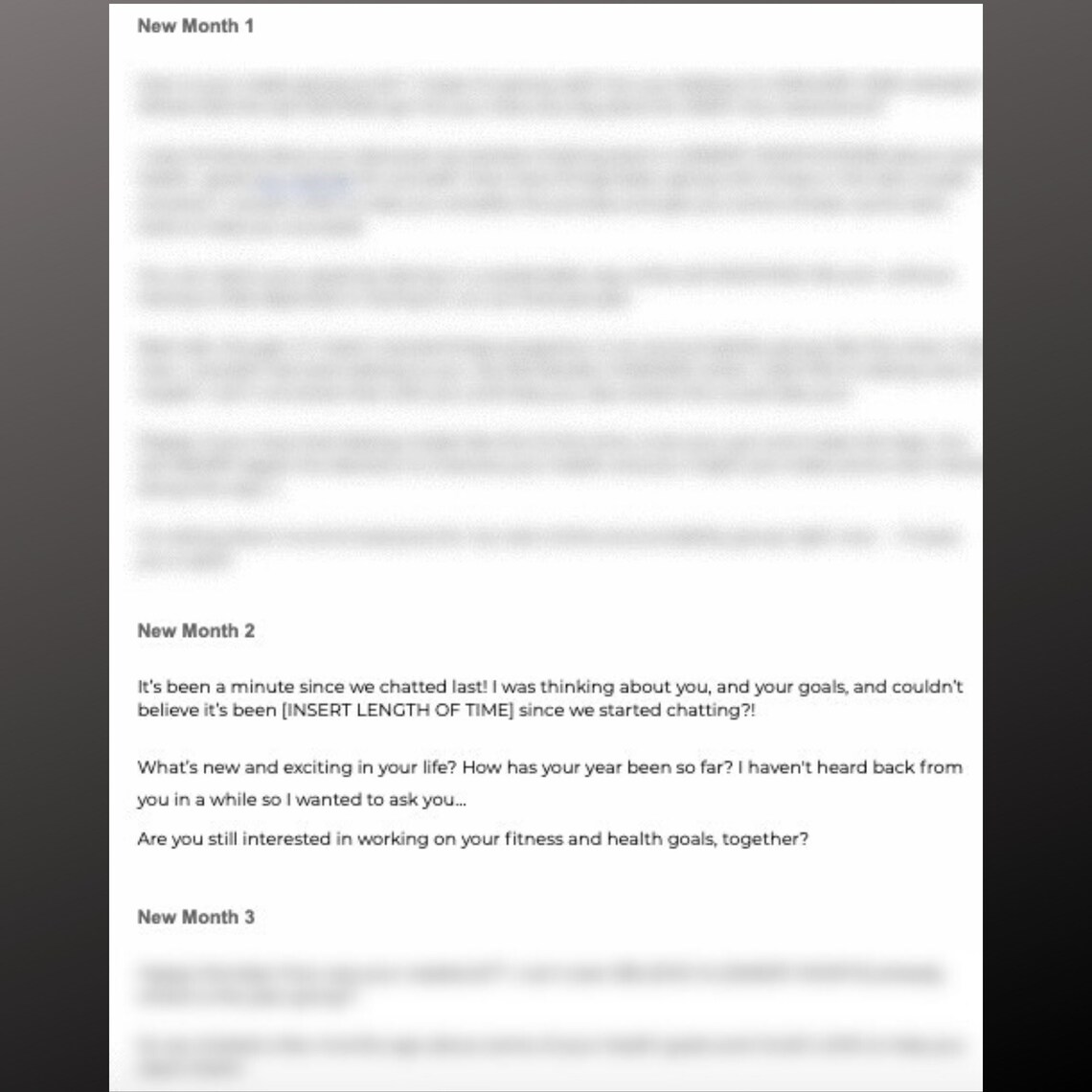 Prospect Follow up Email Templates | Done for You Emails | Health ...