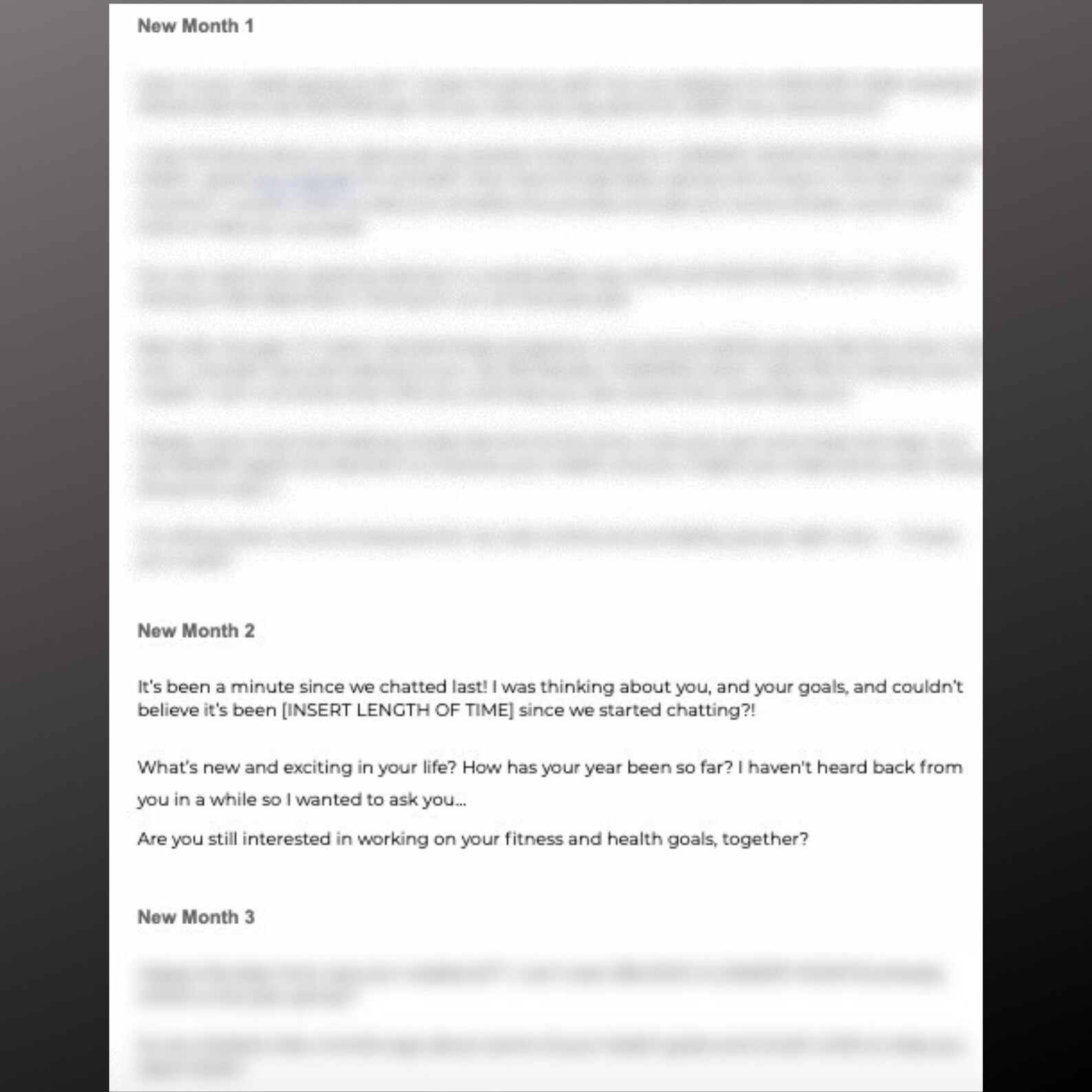 Prospect Follow up Email Templates | Done for You Emails | Health ...