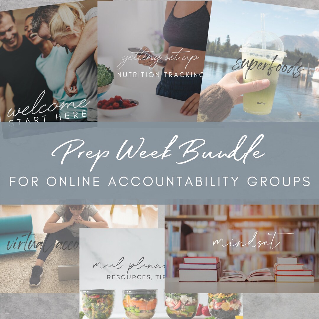 Prep Week Bundle | Health and Fitness Coach | Challenge Group | Bodi ...