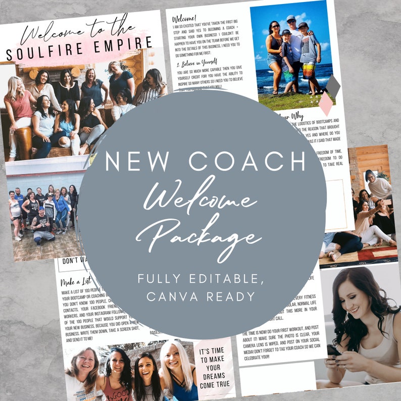 New Coach Welcome Package Canva Template - Etsy