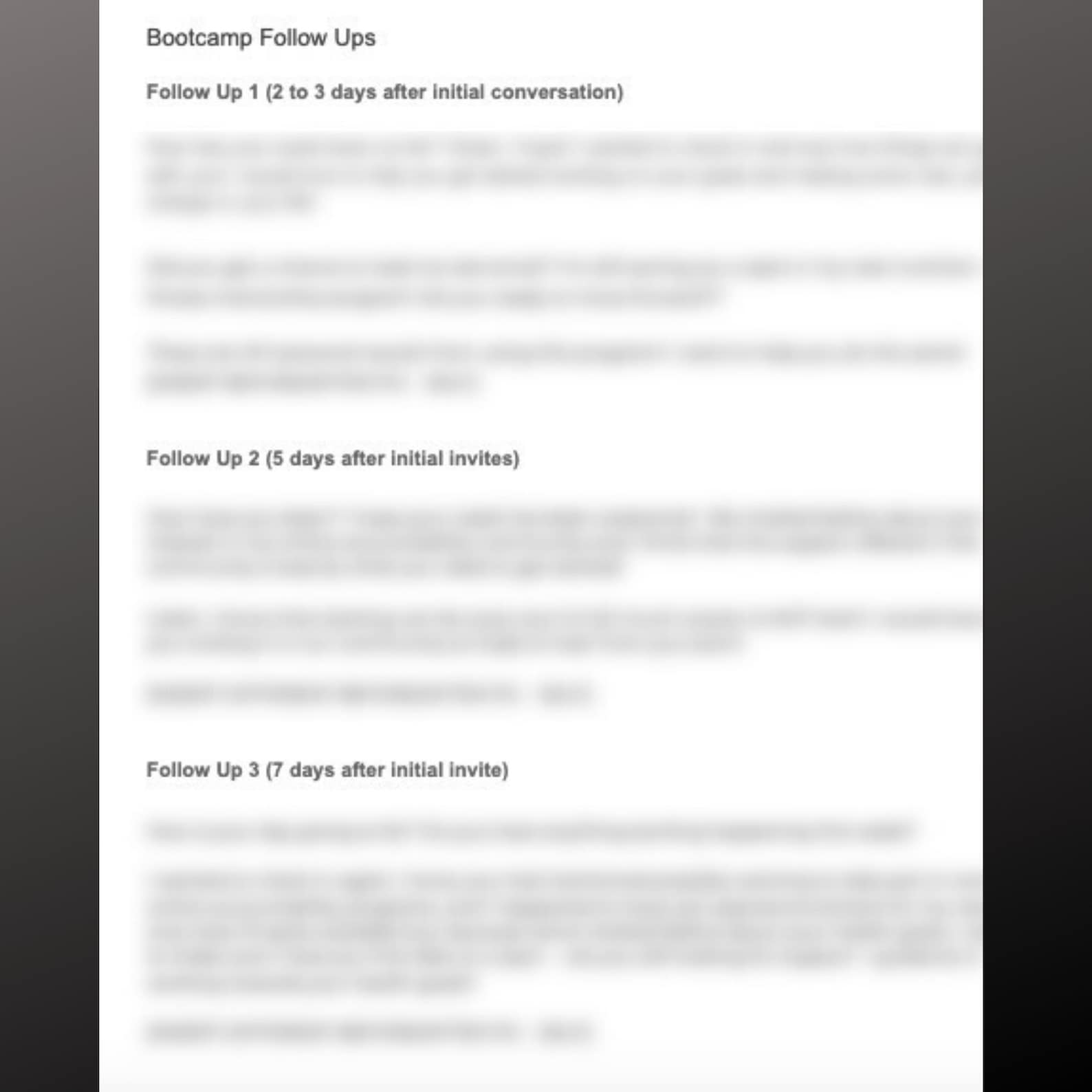 Prospect Follow up Email Templates | Done for You Emails | Health ...