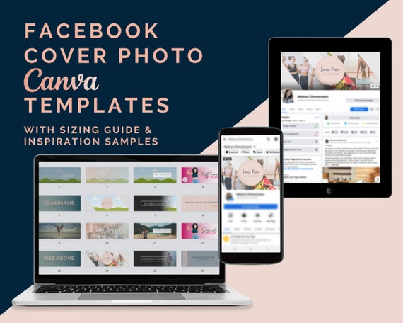 Facebook Page Cover Photo Canva Templates 7 FB Banner | Etsy