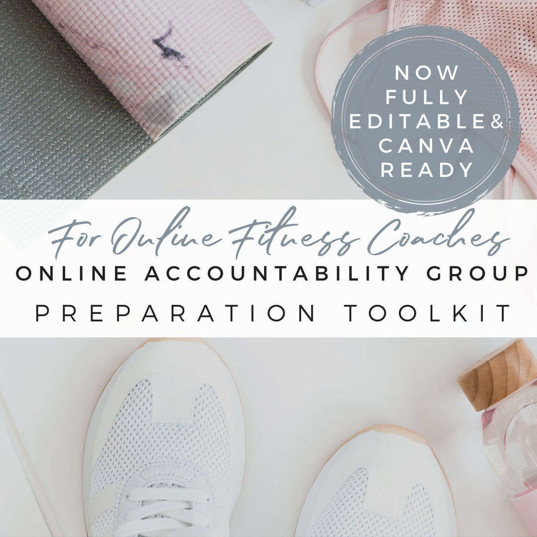 EDITABLE Online Accountability Group Prep Toolkit - Canva Ready - Etsy