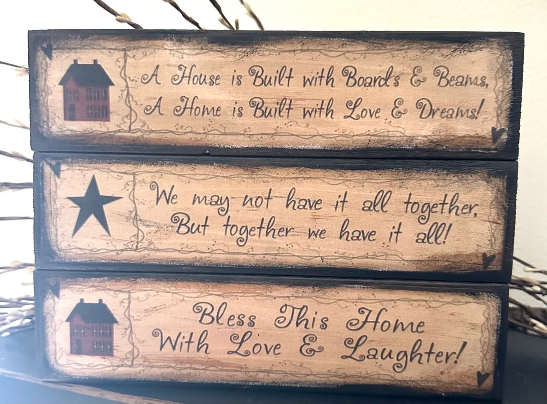 Primitive Decor, Modern Primitive, Shelf Display, Shelf Sitter. - Etsy