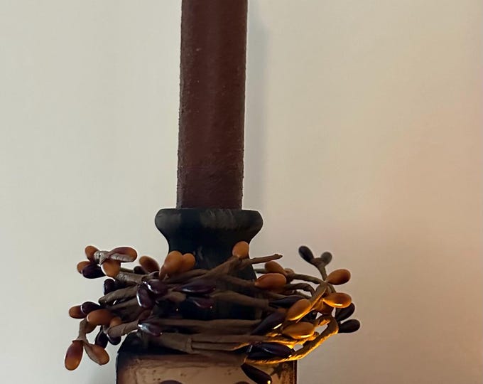 Primitive Decor, Modern Primitives, Wooden Candle Holder - Etsy