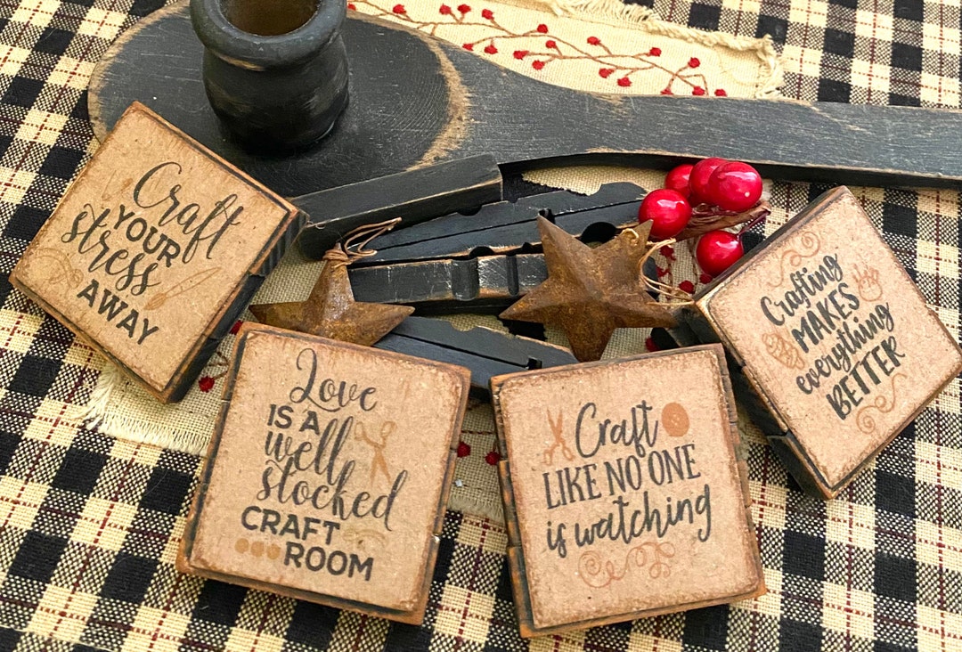 Primitive Decor Rustic Magnets Primitive Magnets. - Etsy