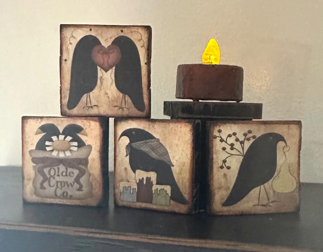 Primitive Magnets, Rustic Magnets, Wooden Magnets, Primitive Decor ...