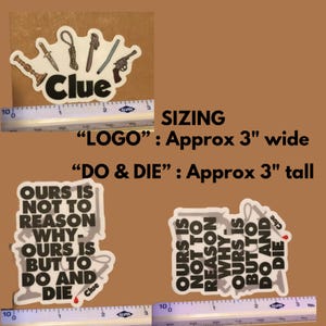 Clue Sticker - Logo - Comedy Movie and Game - Whodunnit - Murder ...
