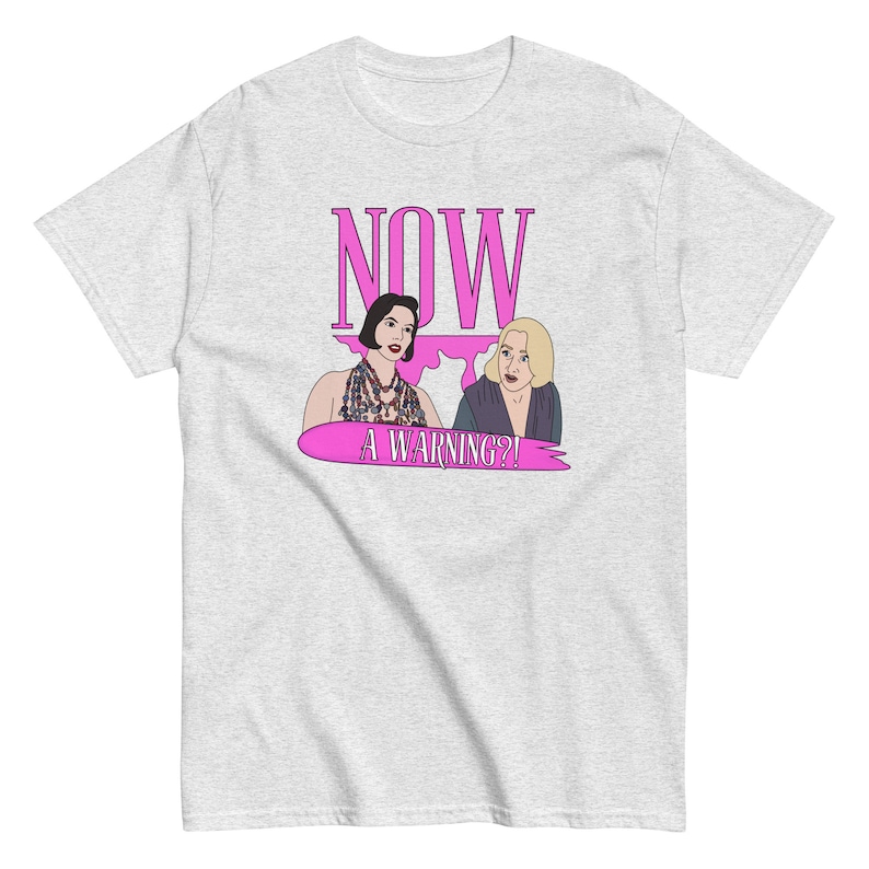 Death Becomes Her - "now, a Warning?!" T-shirt - Comedy Movie - Etsy