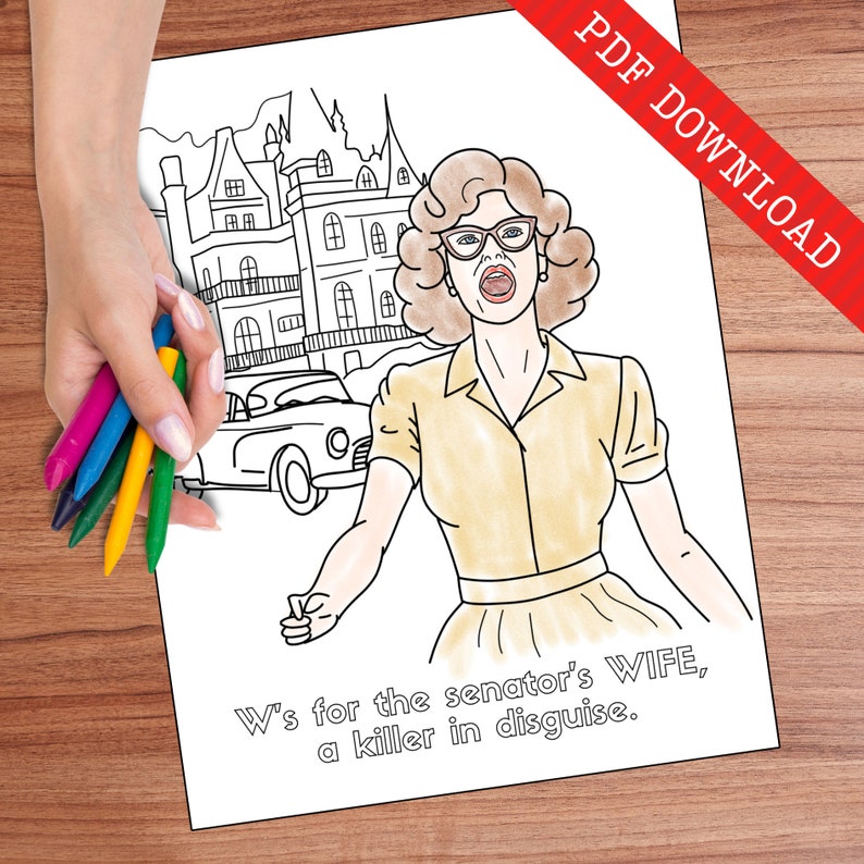 Color the Red Herring! - Printable Coloring Pages Inspired by Clue ...